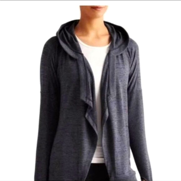 Athleta | Sweaters | Athleta Blissful Hooded Wrap Cardigan Sweater ...